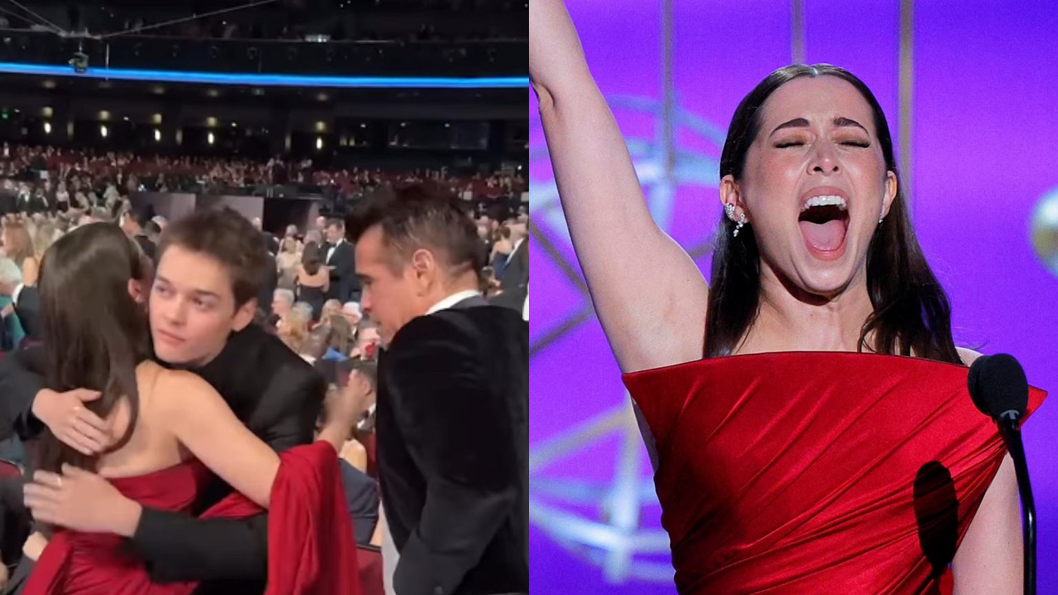 Cristin Milioti z Emmy, Colin Farrell z synem na gali 2025 Echo Polski ...